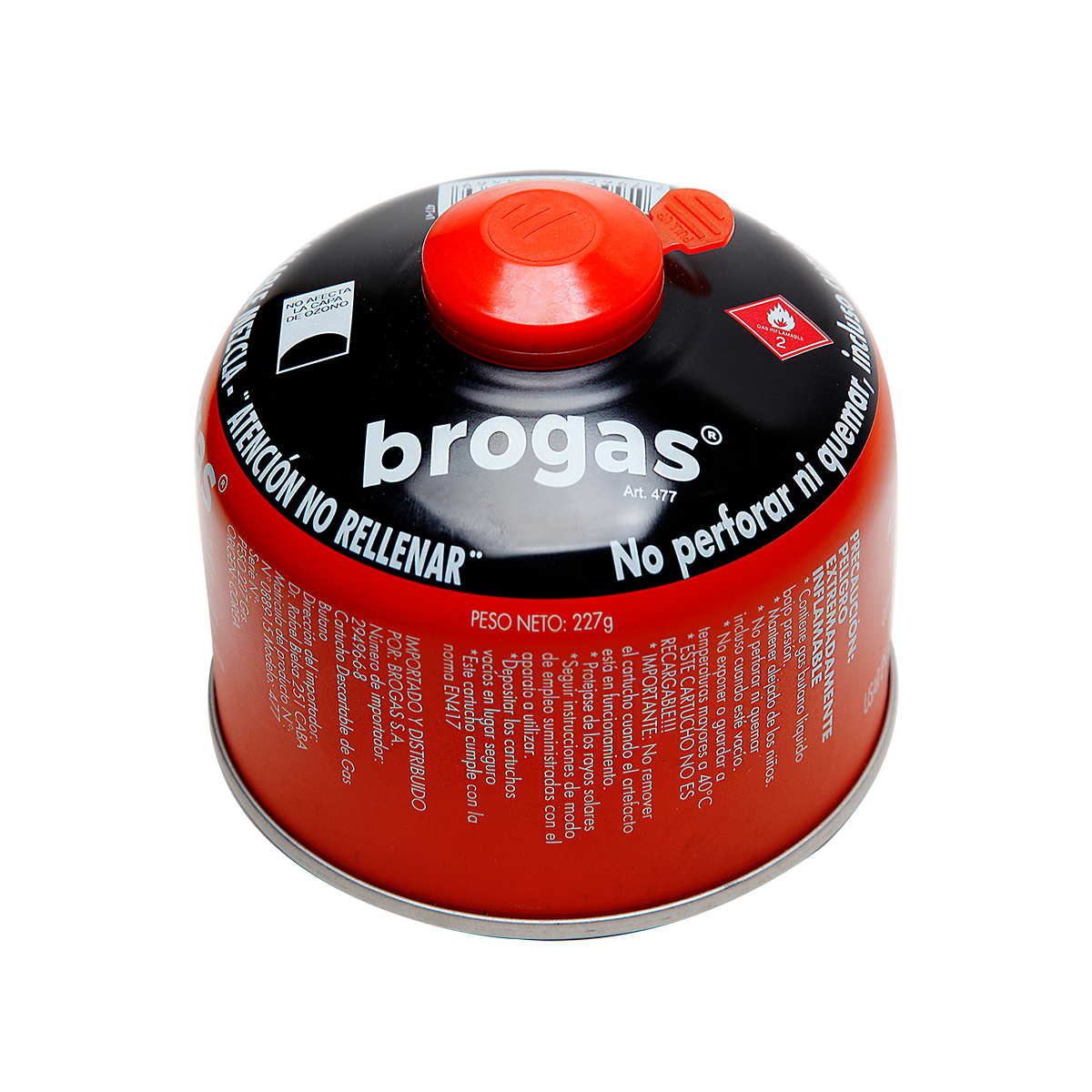Cartucho Gas Butano a Rosca 230 Grs – Brogas