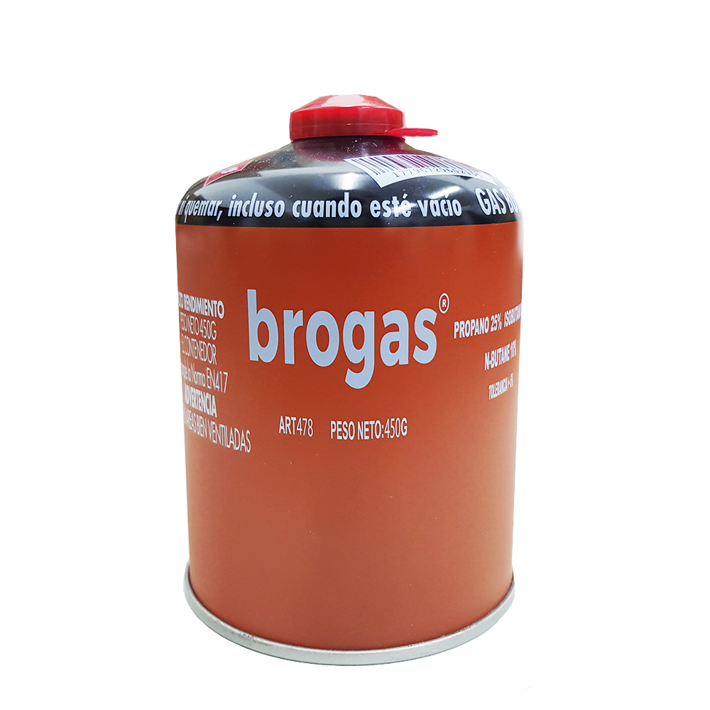 Cartucho Gas Butano a Rosca 450 gr – Brogas